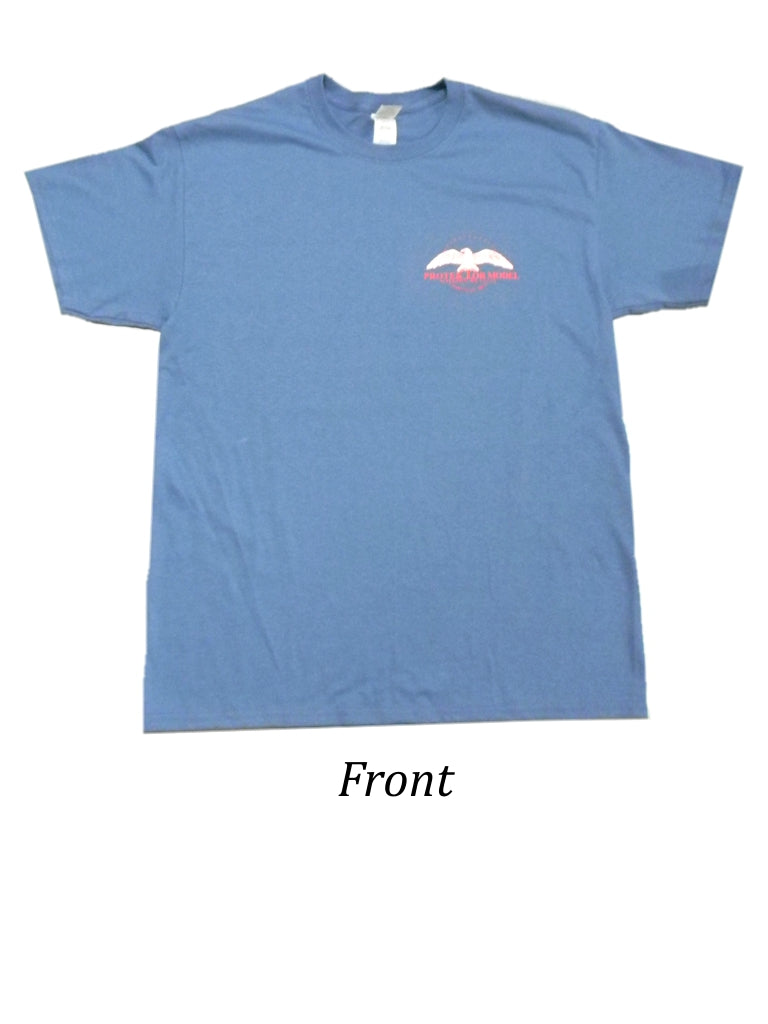 Protektor Model Slate Blue Basil Tuller T-Shirt – www.protektormodel.com